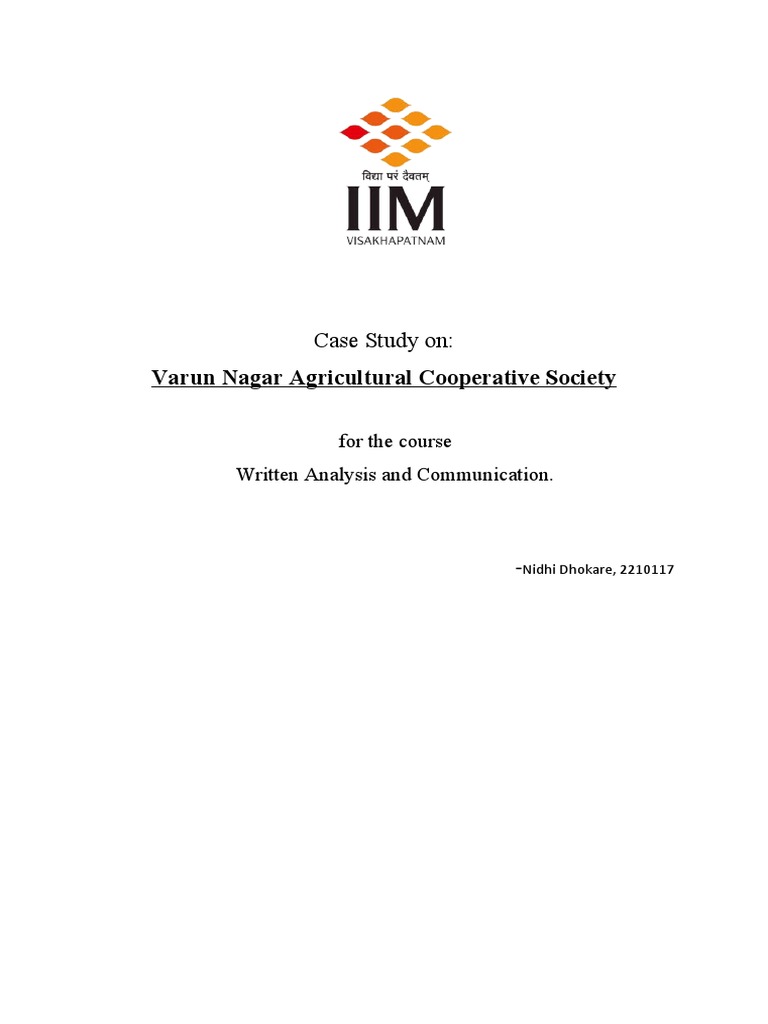Varun Case - 2210117 - Nidhi D | Download Free PDF | Cost | Interest