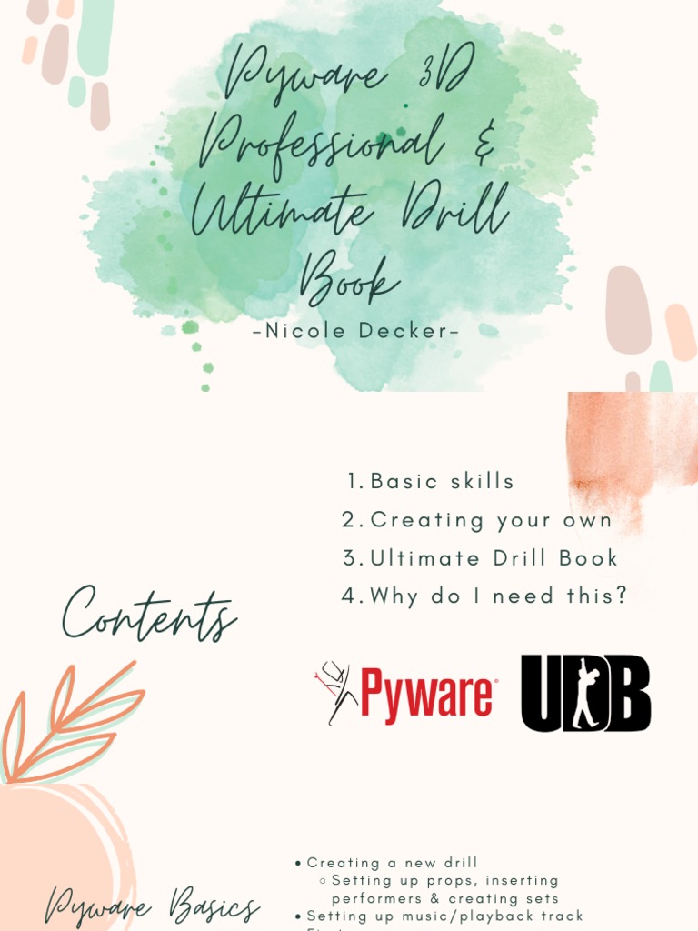 Pyware 3d Professional Ultimate Drill Book 1 | PDF | Computing | Software