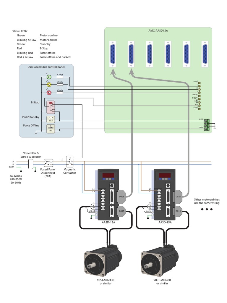 AMC-AASD15A Wiring | PDF | Electrical Engineering | Electricity
