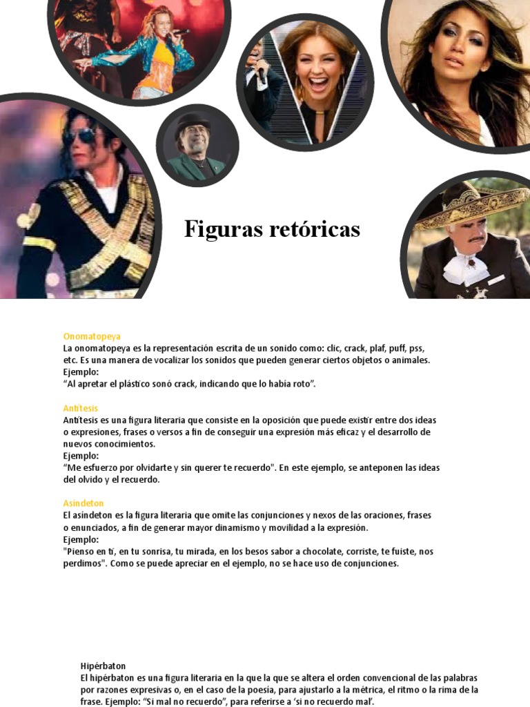 Figuras Retóricas: Definición y Ejemplos | PDF | Metáfora | Ironía