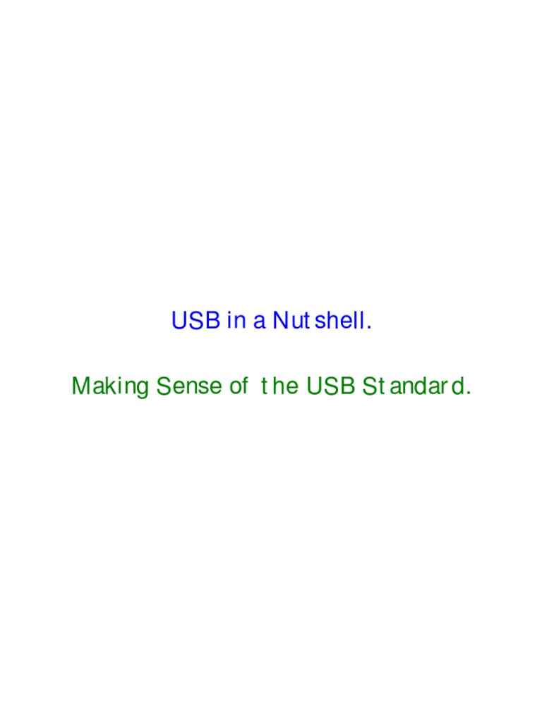 Usb in A Nutshell | PDF