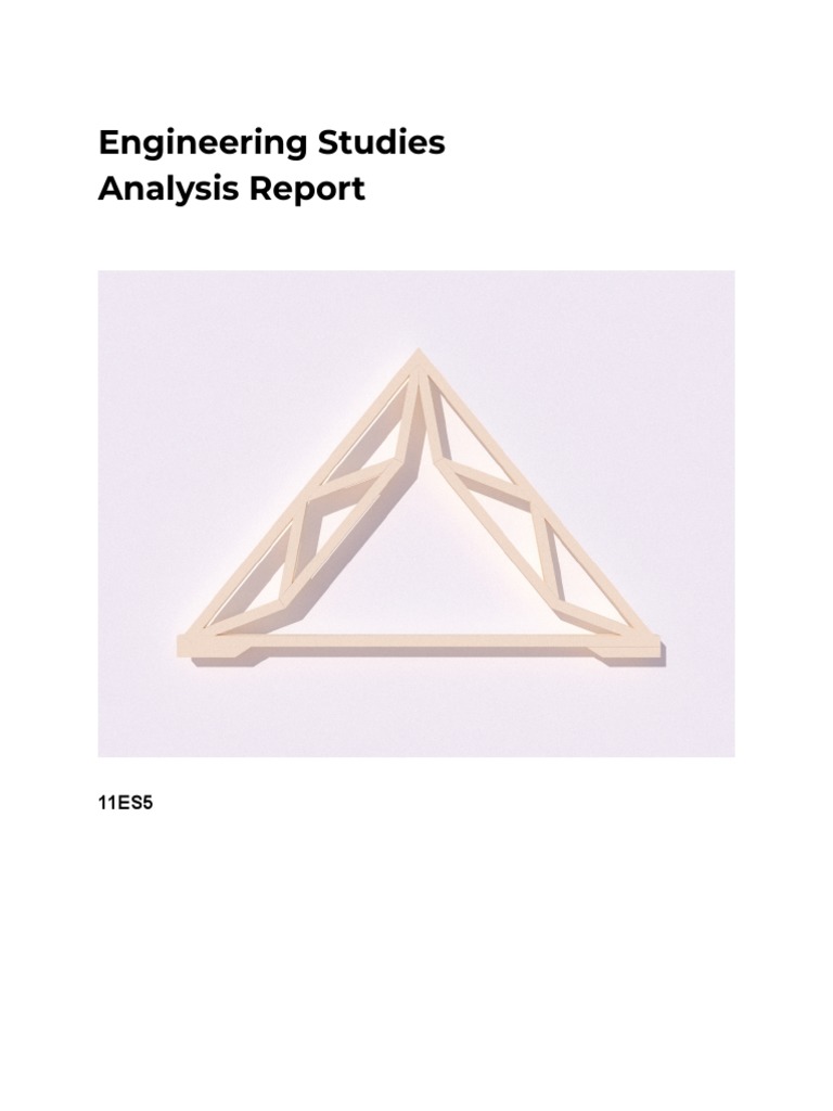 Truss Design Analysis and Evaluation | PDF | Truss | Physical Sciences