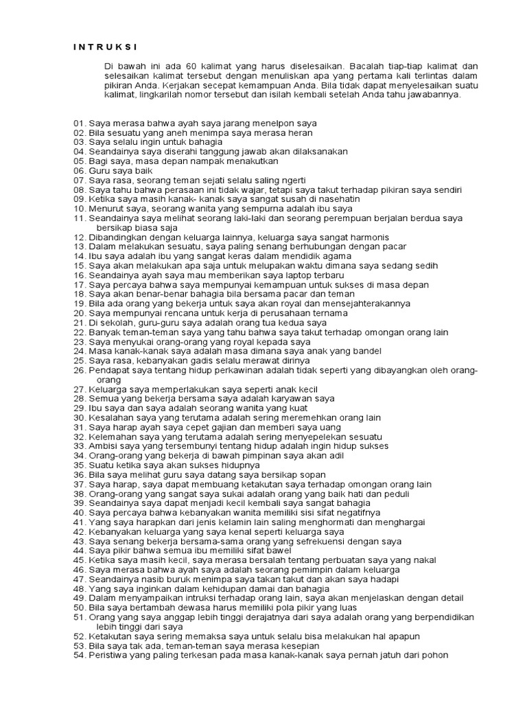 Lembar SSCT Aisyah | PDF | Pengembangan Diri