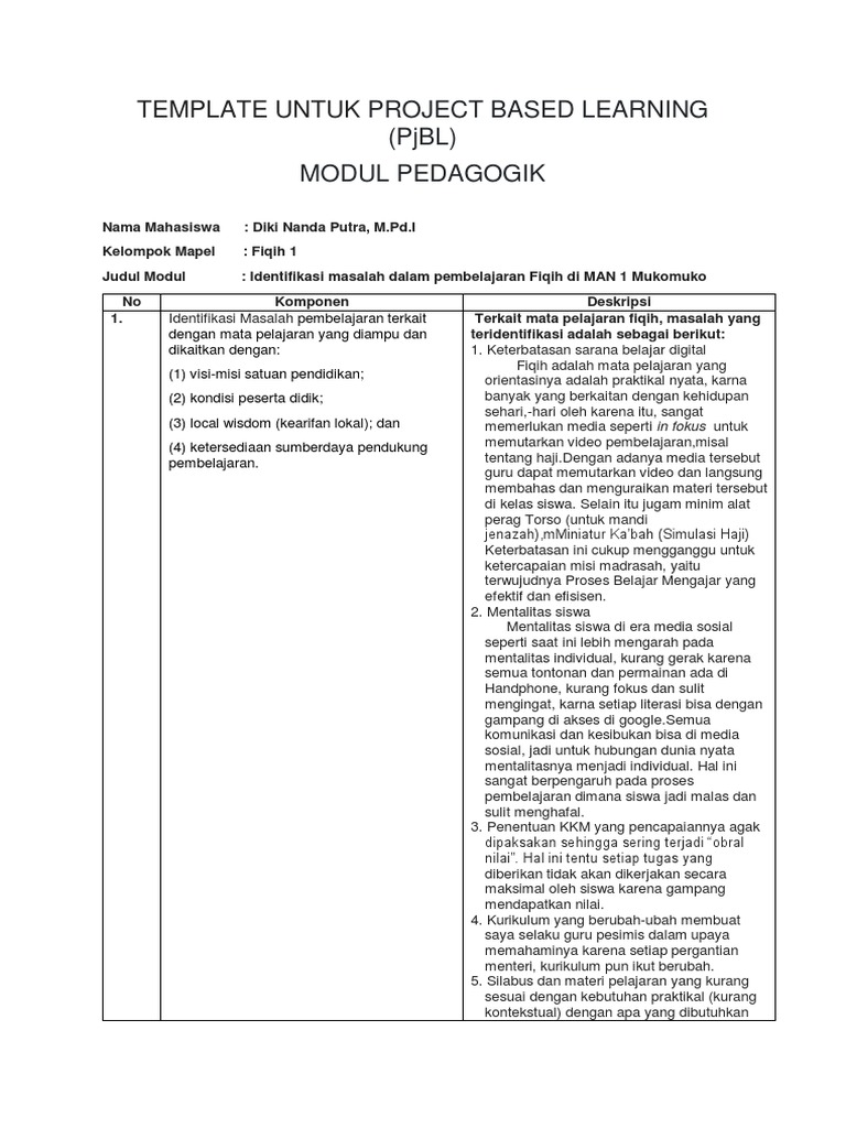pjbl modul 1 | PDF