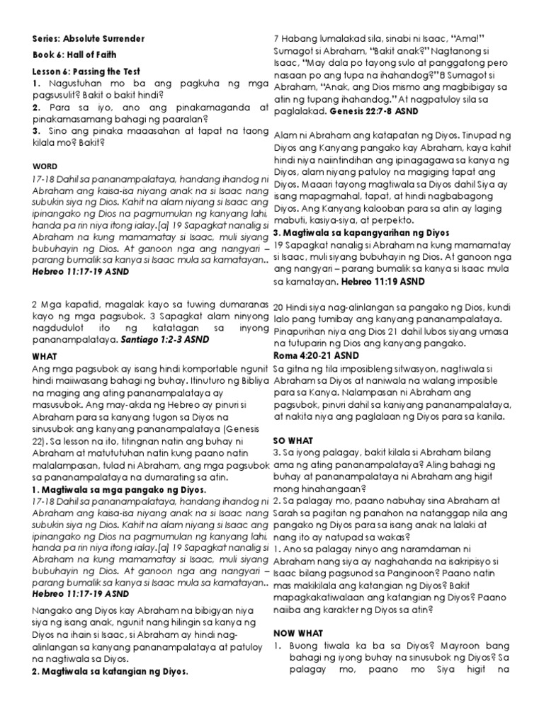 Series 2 Book 6-Lesson6 | PDF