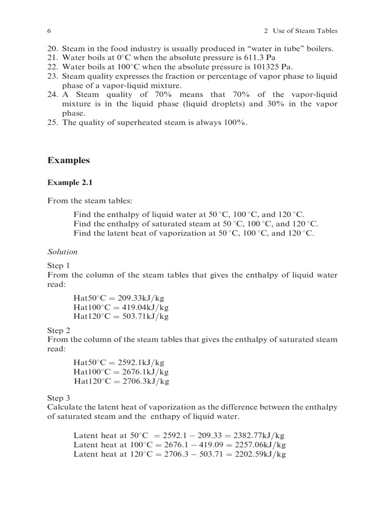 Ejercicios, Tablas Vapor | PDF | Steam | Enthalpy