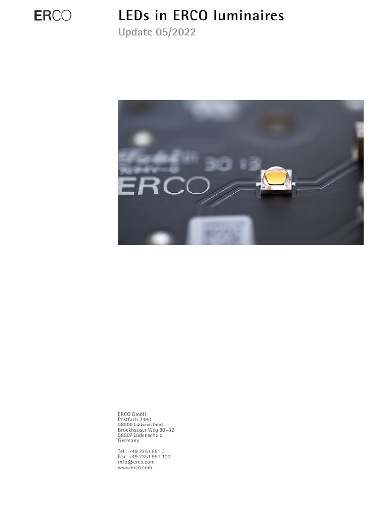 Erco Led Info 2022 en | PDF | Color | Light Emitting Diode