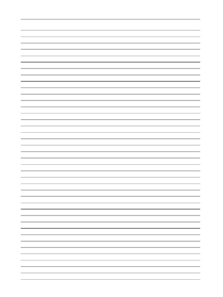 Hojas Con Lineas para Escribir | PDF