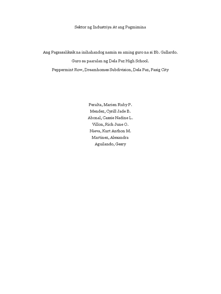 Oup 3 (Pagmimina) | PDF
