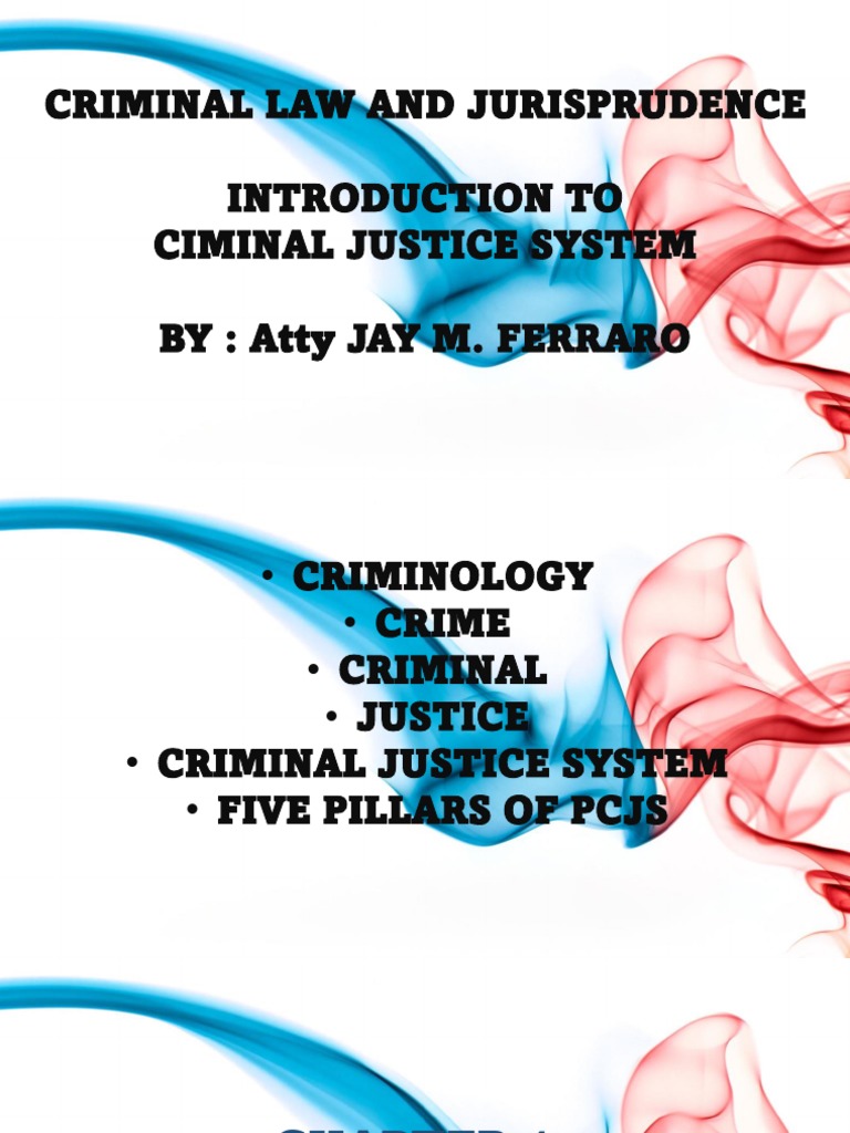 CLJ Intro To Cjs 2 Atty JMF | PDF | Pardon | Prosecutor