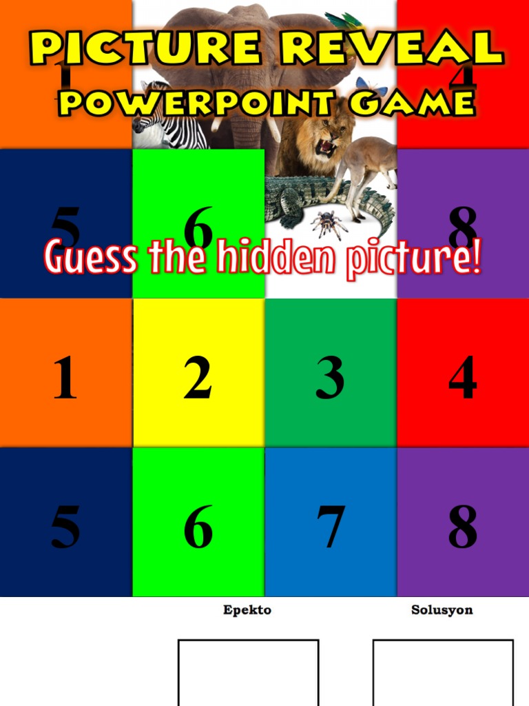 Picture Reveal Powerpoint Game | PDF