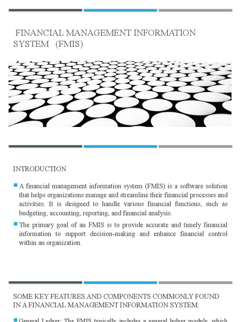 FMIS Overview and Key Features | PDF | Accounts Payable | Inventory
