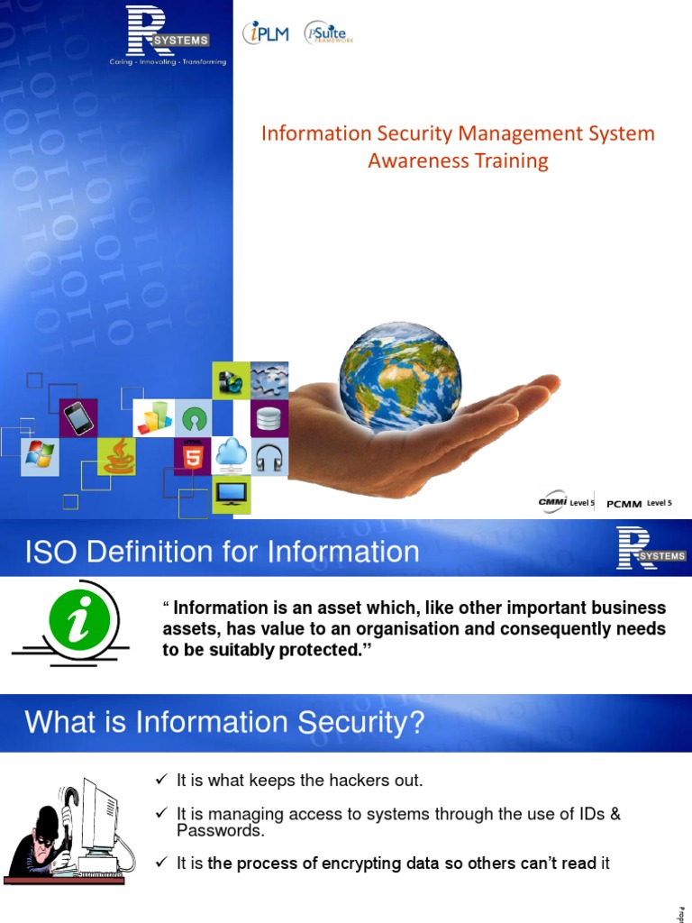 ISMS Training | PDF | Information Security | Email Spam
