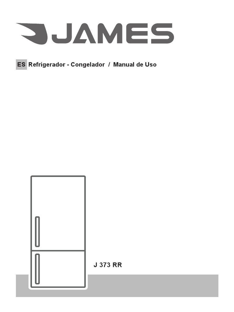 2021-Manual James (J 373 RR) | PDF | Refrigerador | Alimentos