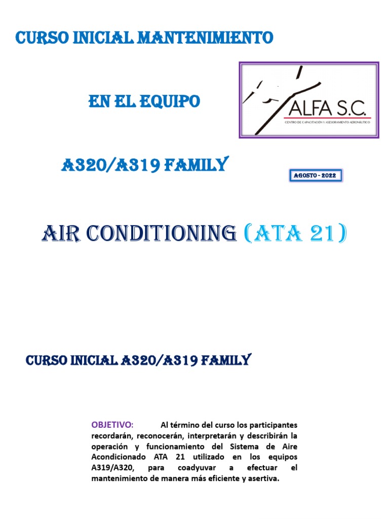 A320/A319 Air Conditioning System Overview | PDF | Valve | Heat Exchanger
