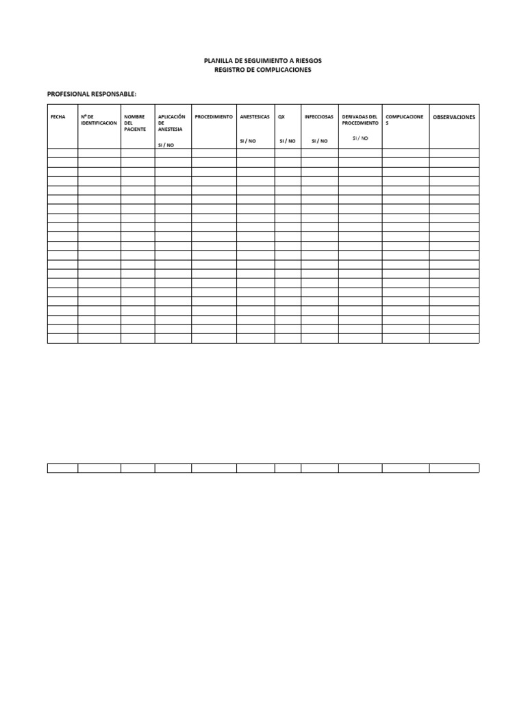 Planilla de Seguimiento a Riesgos | PDF