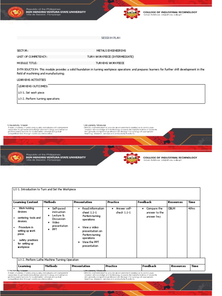 Session Plan | PDF | Machining | Behavior Modification