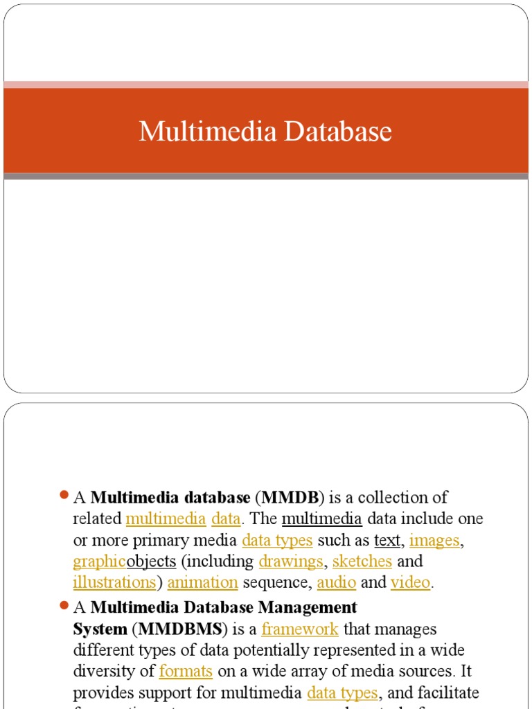 Multimedia Databases | PDF | Databases | Database Transaction Multimedia Databases | PDF | Databases | Database Transaction
