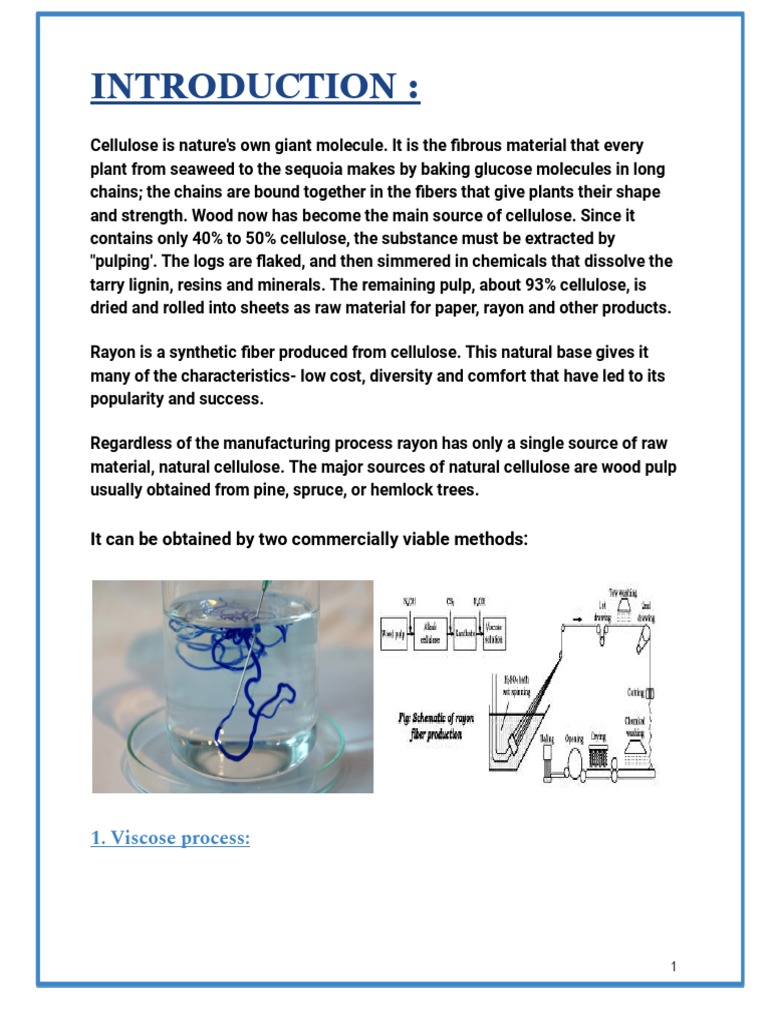 Rayon: Production and Properties Overview | PDF | Rayon | Fibers