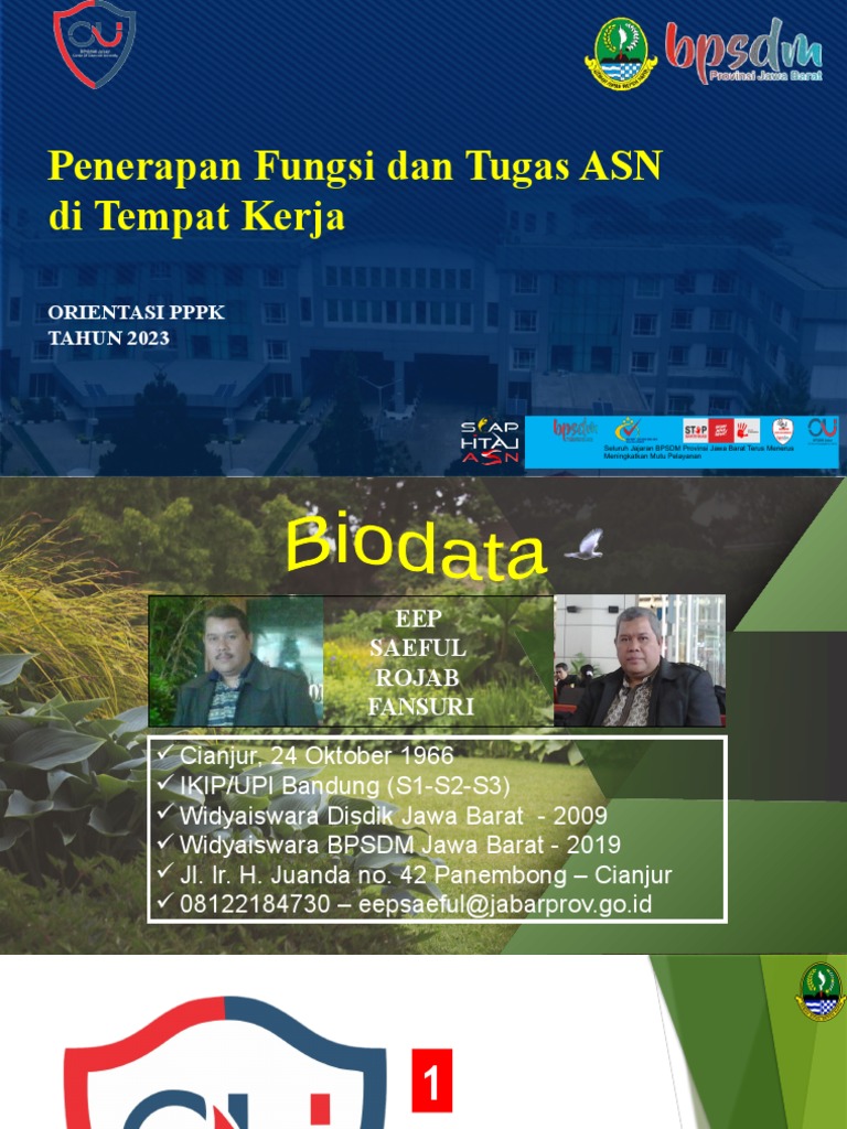 Penerapan Fungsi Dan Tugas ASN Di Tempat Kerja | PDF