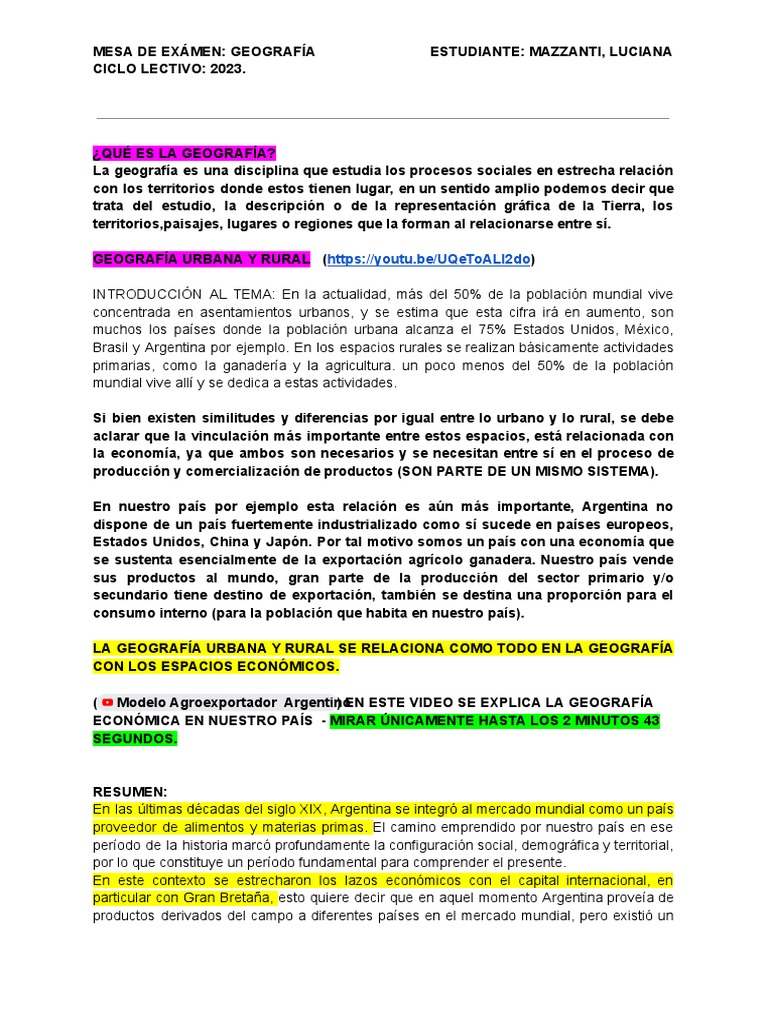 GEOGRAFÍA | PDF | Geografía | Área rural