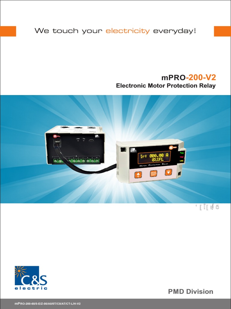 Mpro 200 V2 Catalog Standard | Download Free PDF | Electric Motor | Relay