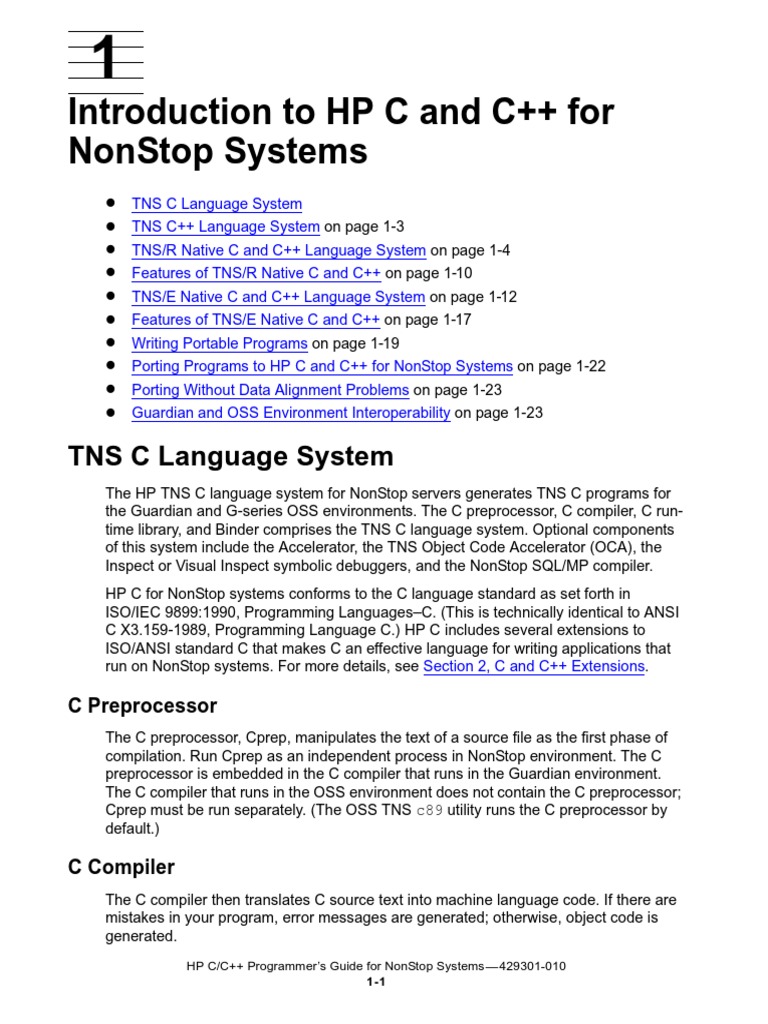 Tpsec01 Pdf C Programming Language Library Computing
