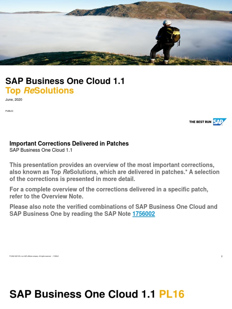SAP Business One Cloud 11 Top Fixes | PDF | Remote Desktop Services ...