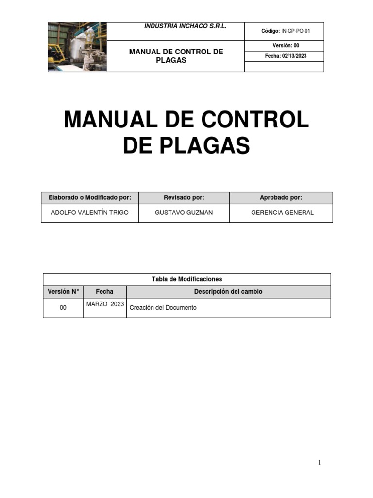 MANUAL DE CONTROL DE PLAGAS | PDF | Roedor | Plaga (organismo)
