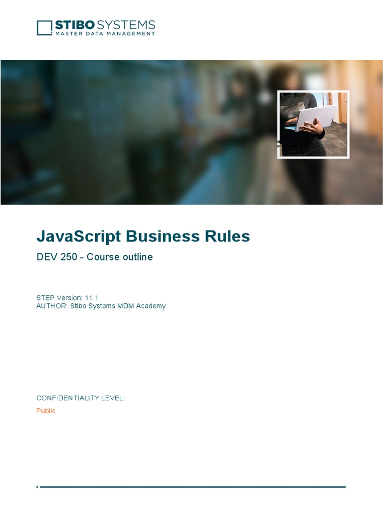 Javascript Business Rules 250 Course Outline Pdf Java Script Learning