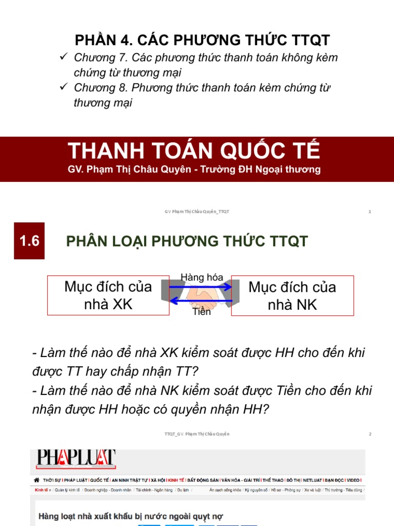 Phần 4. Các Phương Thức Ttqt | PDF