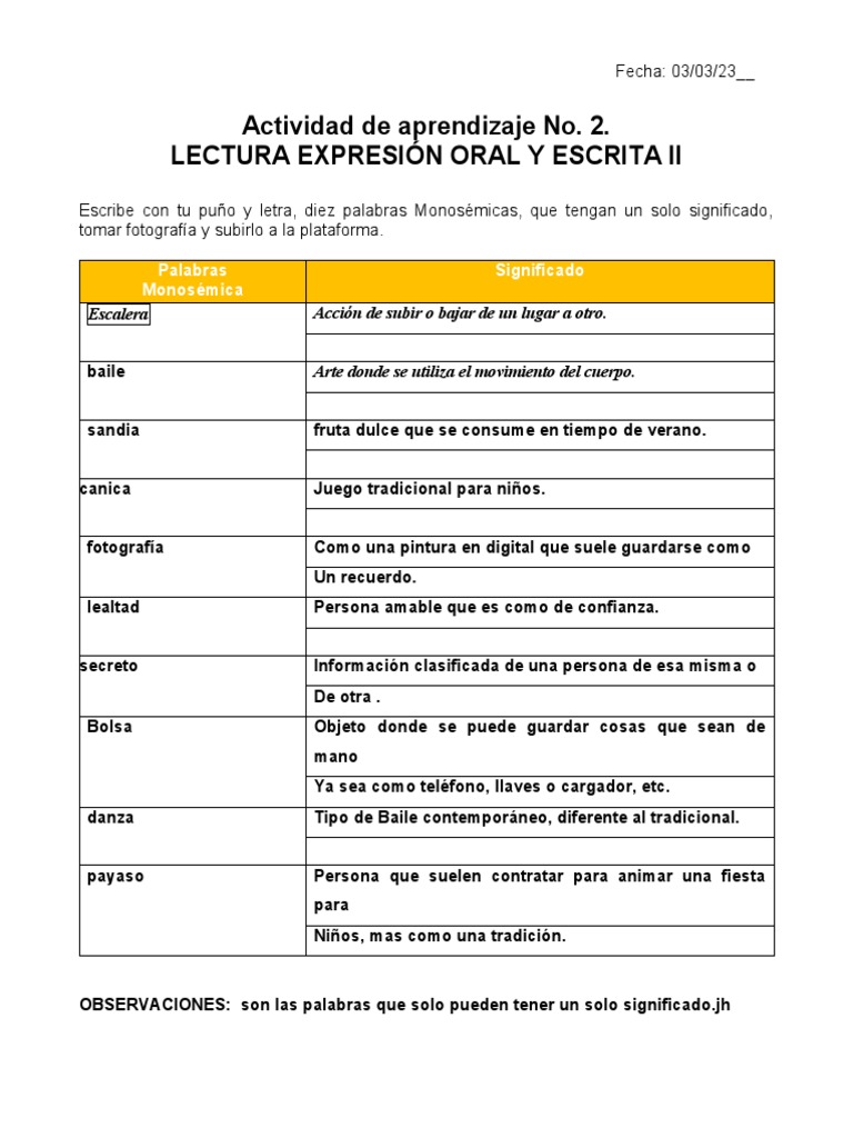 Mary Subany Rosales Romero - Tarea No. 2, de Leo y e II | PDF