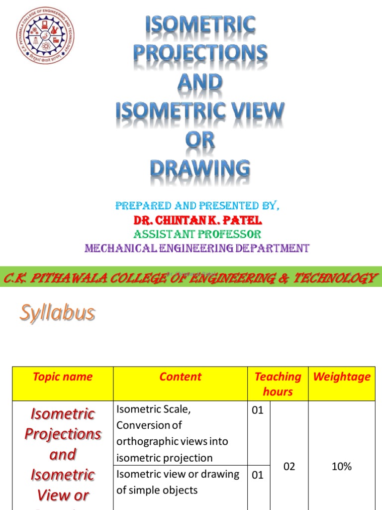 8.isometric Projections and Isometric View or Drawing | PDF | Sphere | Classical Geometry