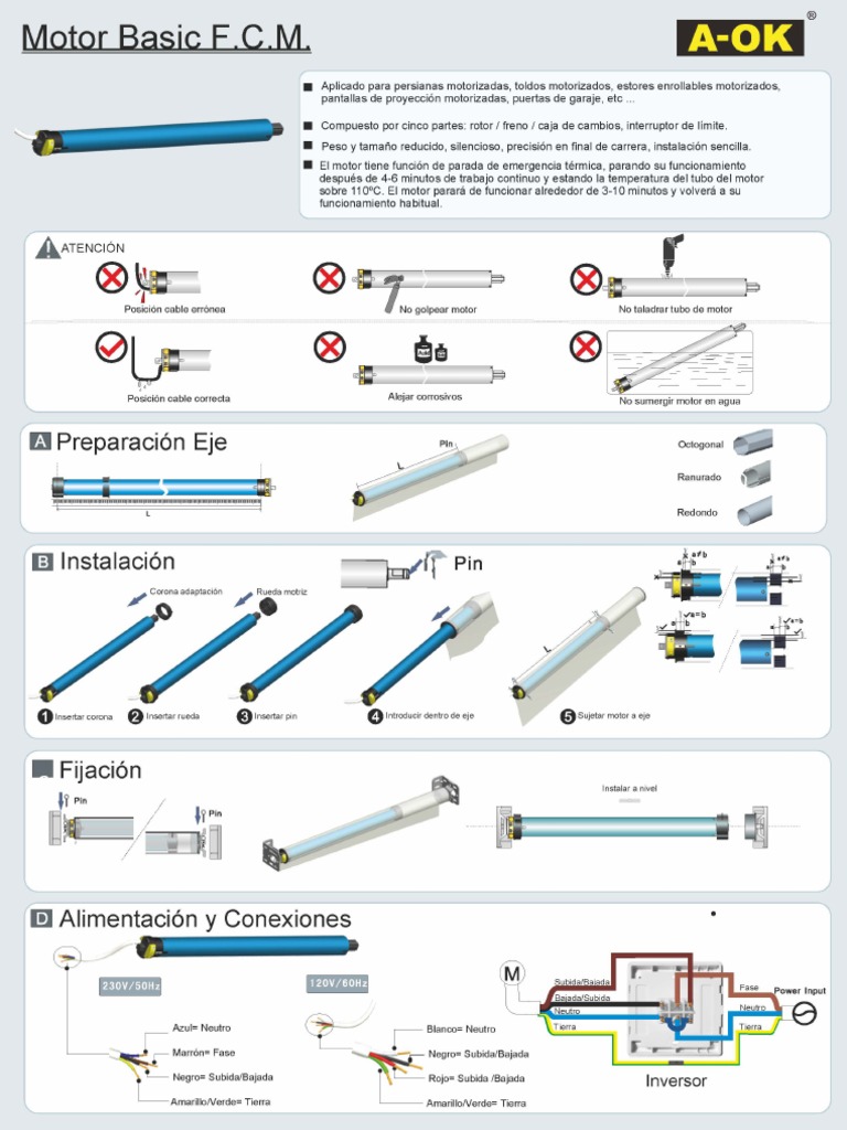 ES - Instrucciones Motor AOK AM BASIC | PDF