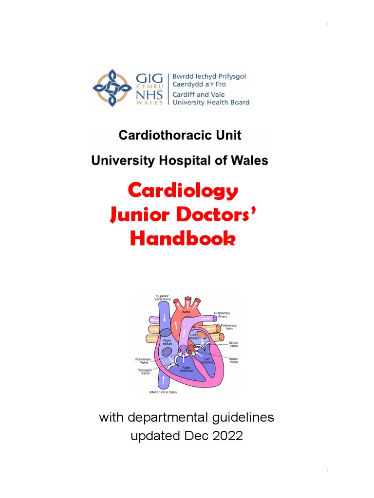 Cardiology Handbook For Junior Doctors (UK) | PDF | Cardiology | Percutaneous Coronary Intervention