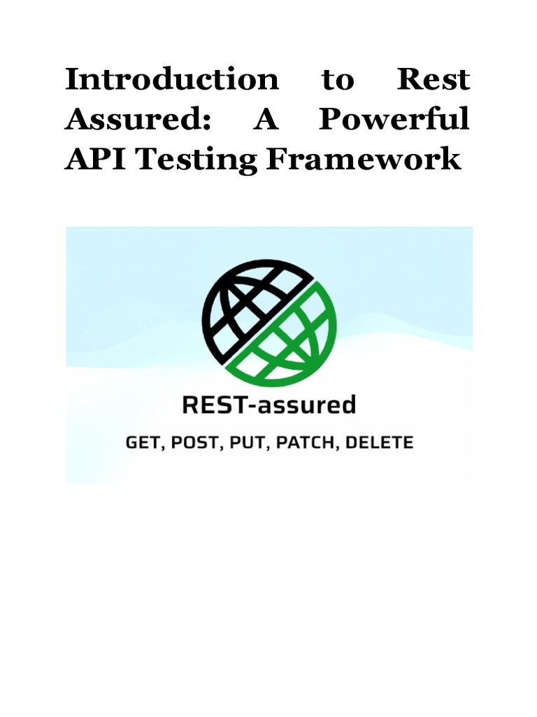 API Testing Framework | PDF | Software Testing | Representational State ...