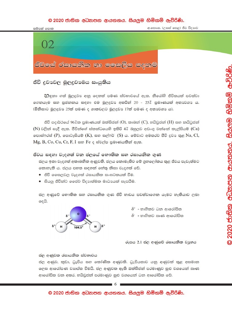 Unit 02-Chemical and Cellular Basis of Life | PDF