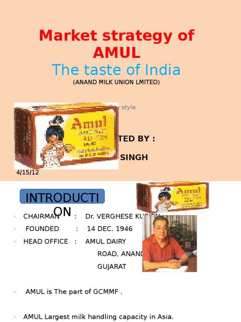 Amul's Market Strategy Overview | PDF | Finance & Money Management ...