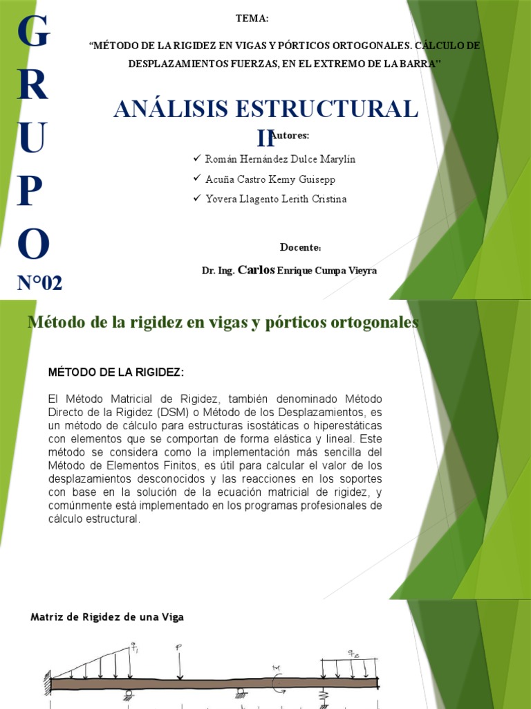 Metodo de La Rigidez | PDF | Rigidez | Ingeniería mecánica