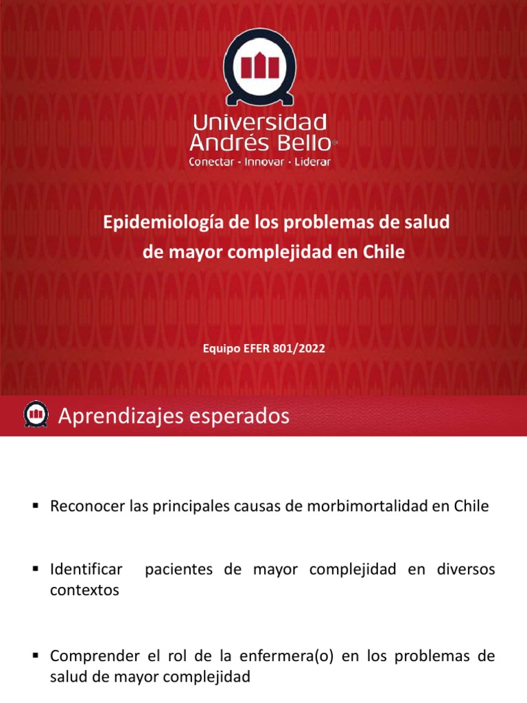 Clase 1. - Epidemiología Problemas de Salud EFER 801 2022 | PDF | Chile ...