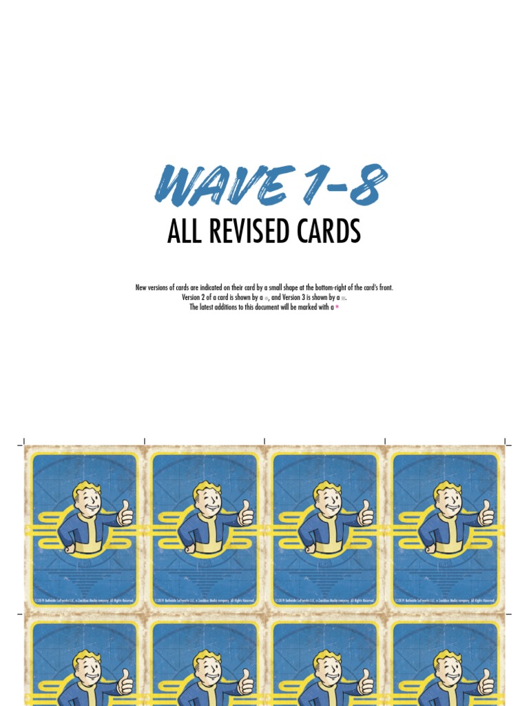 Revised Cards - Wave 1-8 | PDF | Robot | Robotics Revised Cards - Wave 1-8 | PDF | Robot | Robotics