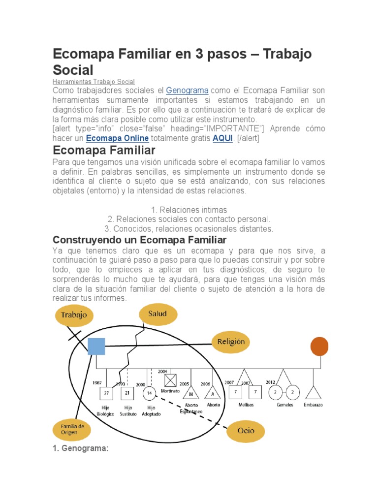 ECOMAPA FAMILIAR EN 3 PASOS | PDF