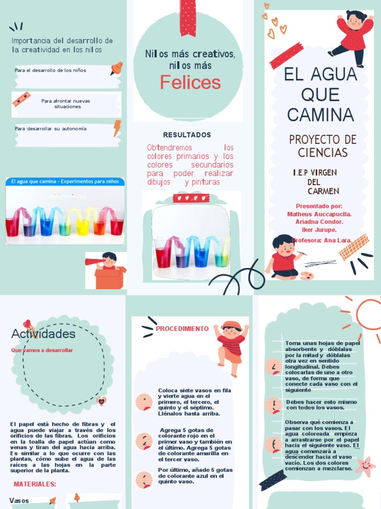 Folleto Infantil para Actividades Proyectos y Juegos con Niños Doodle ...