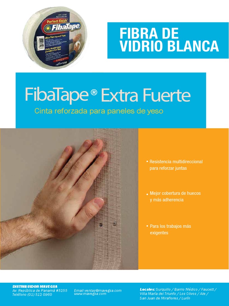 FT Cinta de Malla para Drywall Fibatape | PDF | Artesanías | Materiales ...