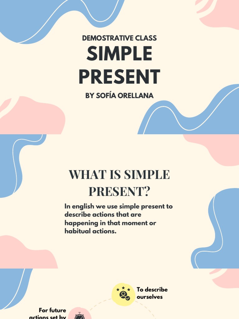 Simple present Class for kids | PDF