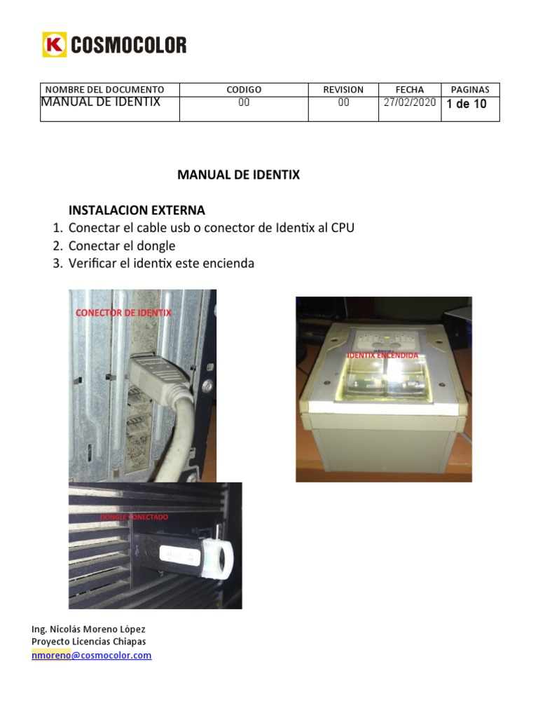 MANUAL DE IDENTIX | PDF | Hardware de la computadora | Software del sistema