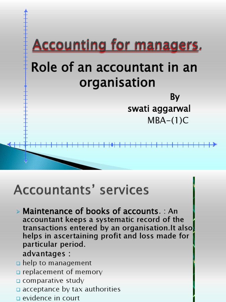 Role of Accountant in An Ion | PDF