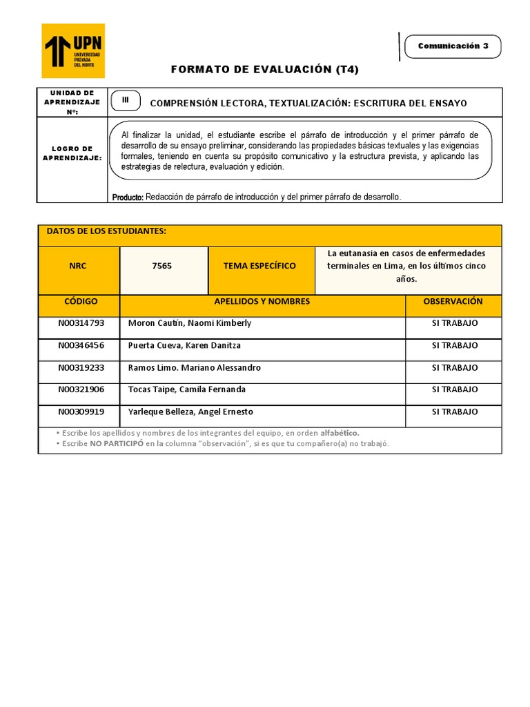 T4 Comunicación 3 | PDF | Cuidados paliativos | Enfermedad terminal
