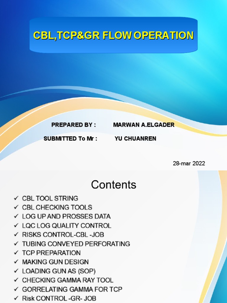 CBL, TCP, GR Flow Operation | PDF | Physical Sciences
