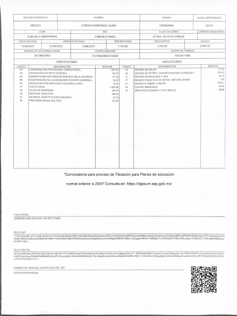 Talón Laura Córdova - Ana Karen Sarmiento Longoria | PDF